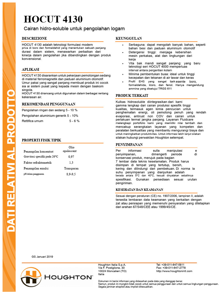 Hocut 4130 It | PDF