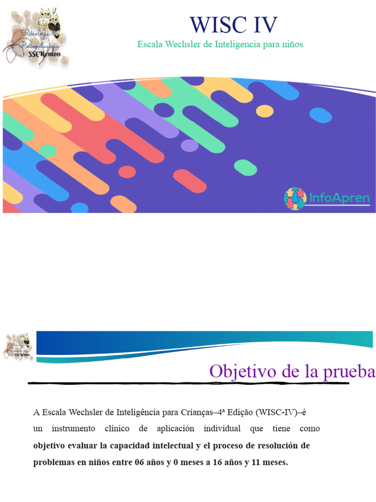Guía de corrección WISC IV | PDF | Ciencia cognitiva | Cognición