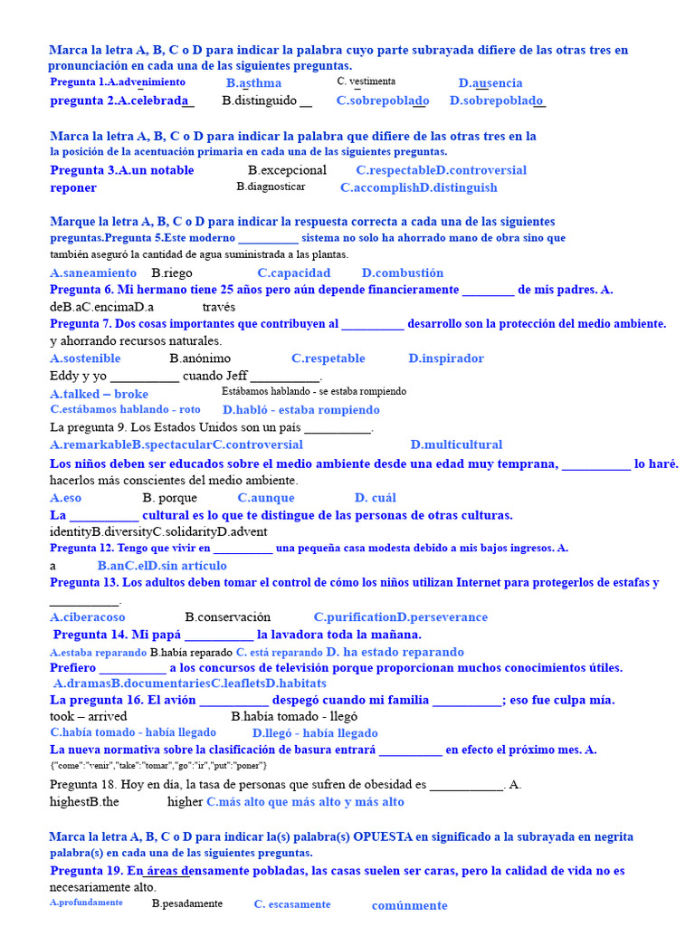 (Cô Vũ Mai Phương) Preparándose para El Examen Final Del Primer ...