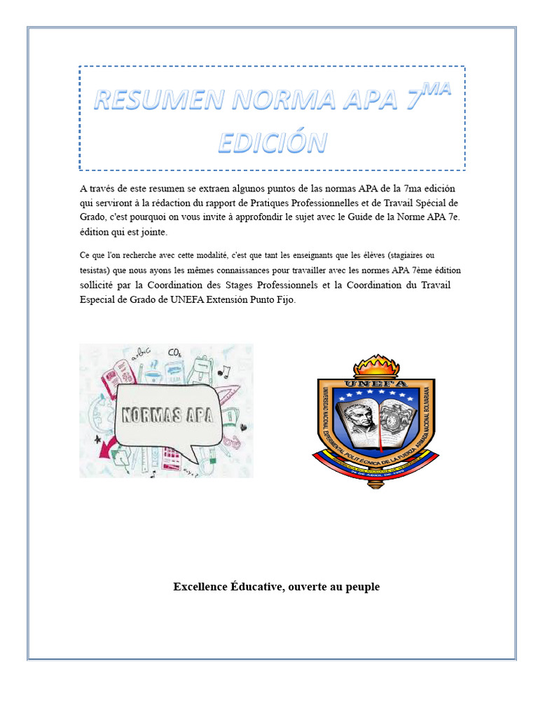 Normes APA 7e édition : Guide pratique | PDF | Guillemet | Texte