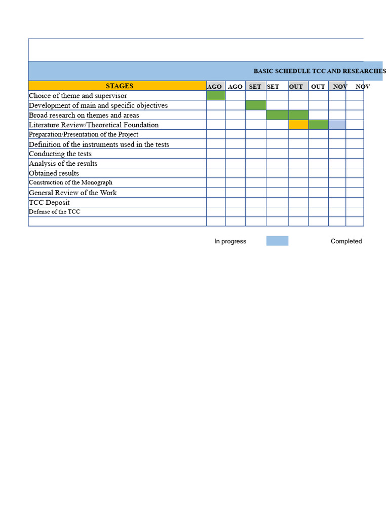 TCC schedule | PDF