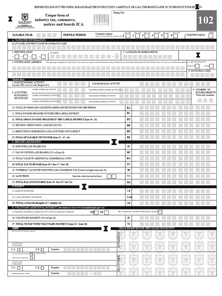 ICA Form | PDF | Taxes | Economies