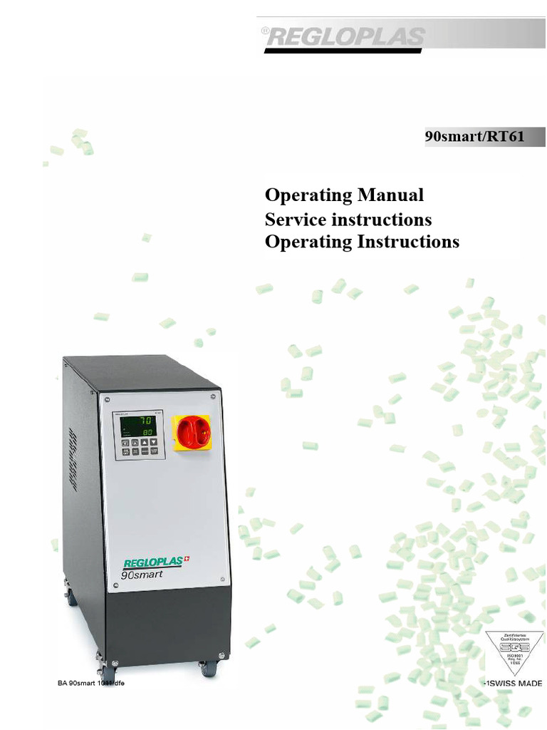 Regloplas 90smart RT61 Operating Manual | PDF | Pump | Heat Transfer