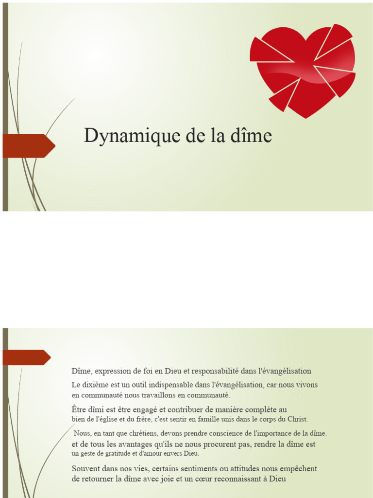 Importance de la Dîme dans l'Église | PDF