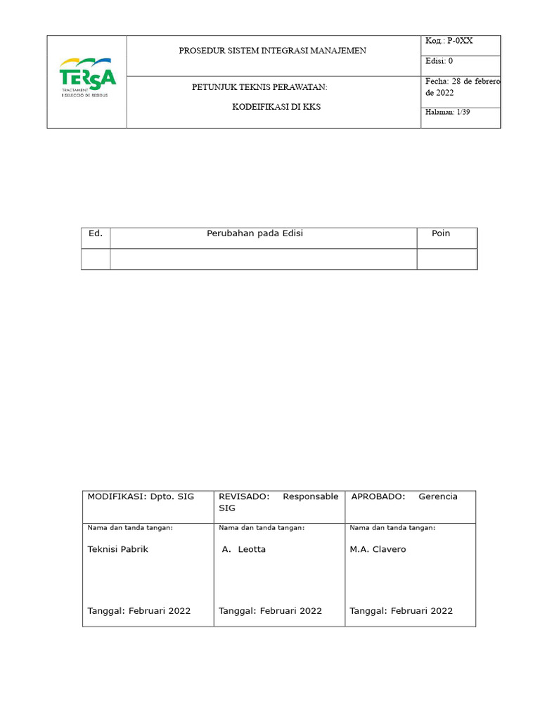 Lampiran 7 - Spesifikasi Kode KKS | PDF