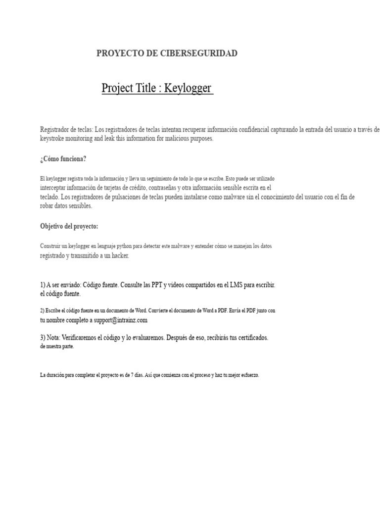 Proyecto de Ciberseguridad | PDF