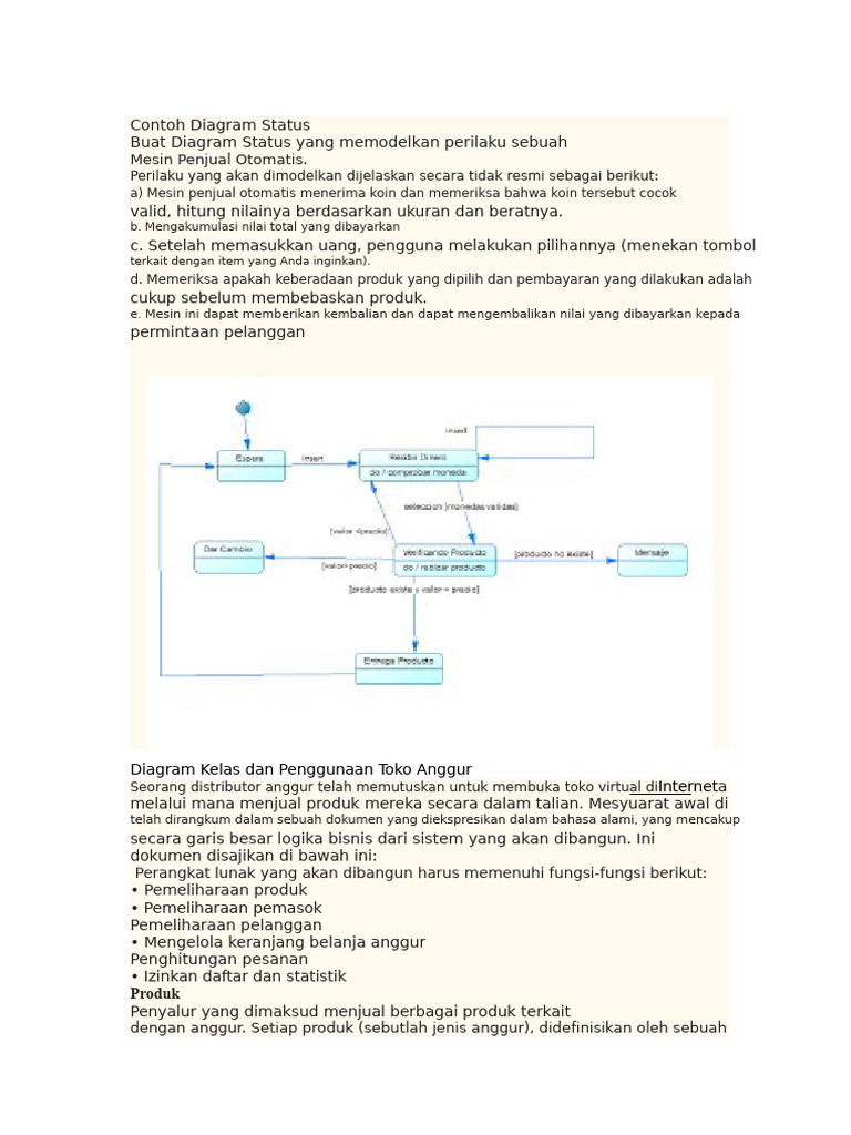 Contoh Diagram Status | PDF