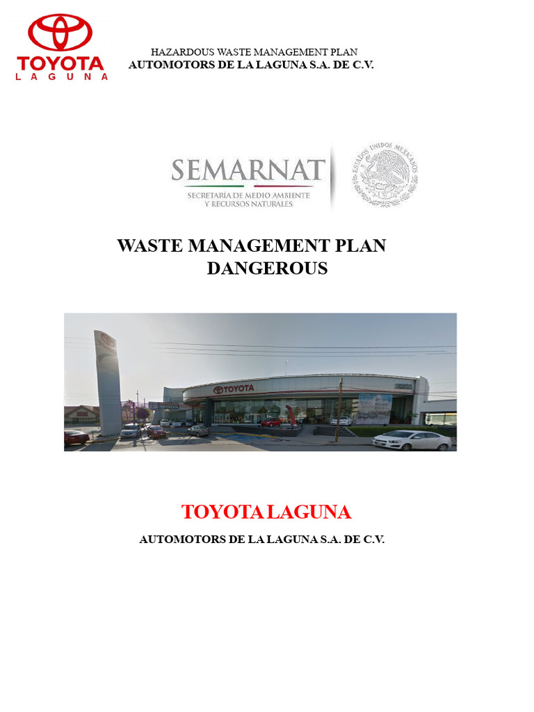 Hazardous Waste Management Plan PL | PDF | Waste | Waste Management