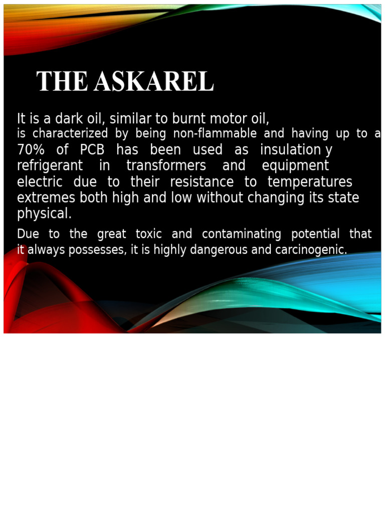 The Askarel | PDF | Polychlorinated Biphenyl | Environmental Science