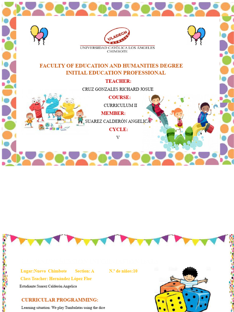 Learning Session - We Play Tumbling Cans Using The Dice | PDF | Procedural Knowledge | Learning