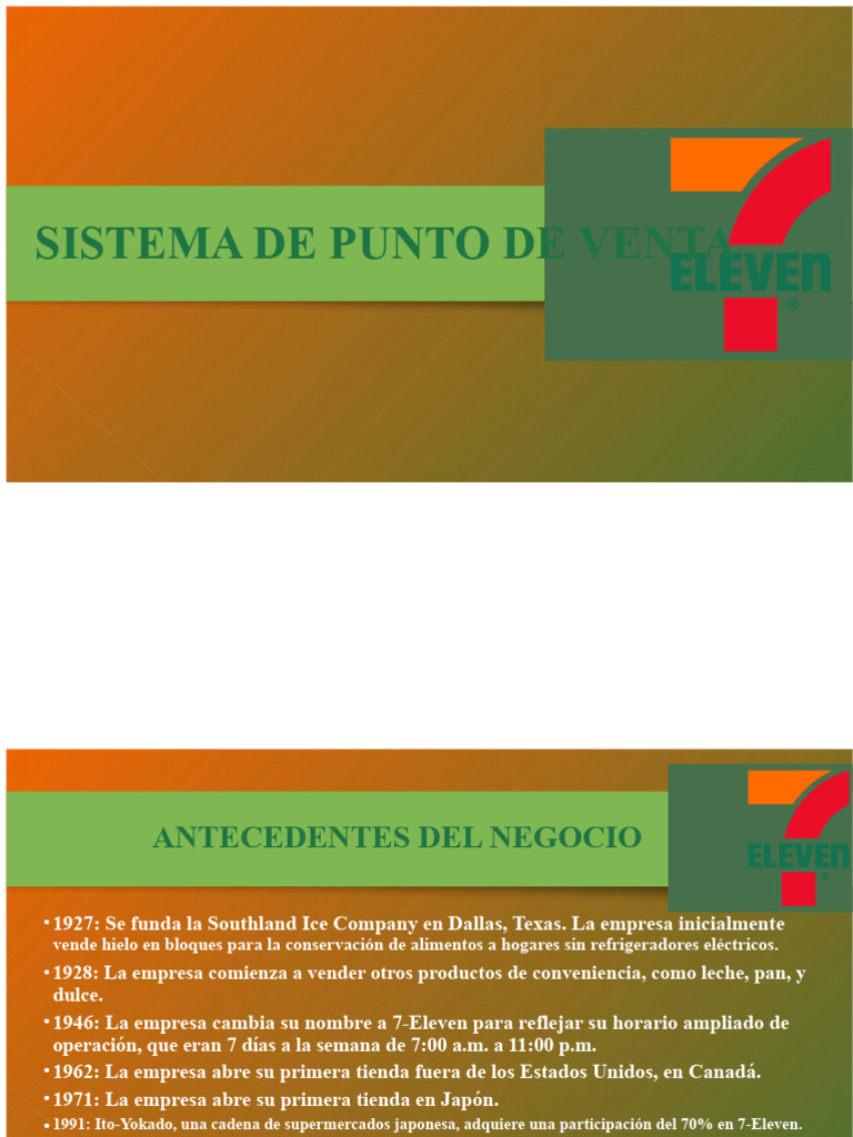 Sistema POS de 7-Eleven: Eficiencia y Seguridad | PDF | Punto de venta ...