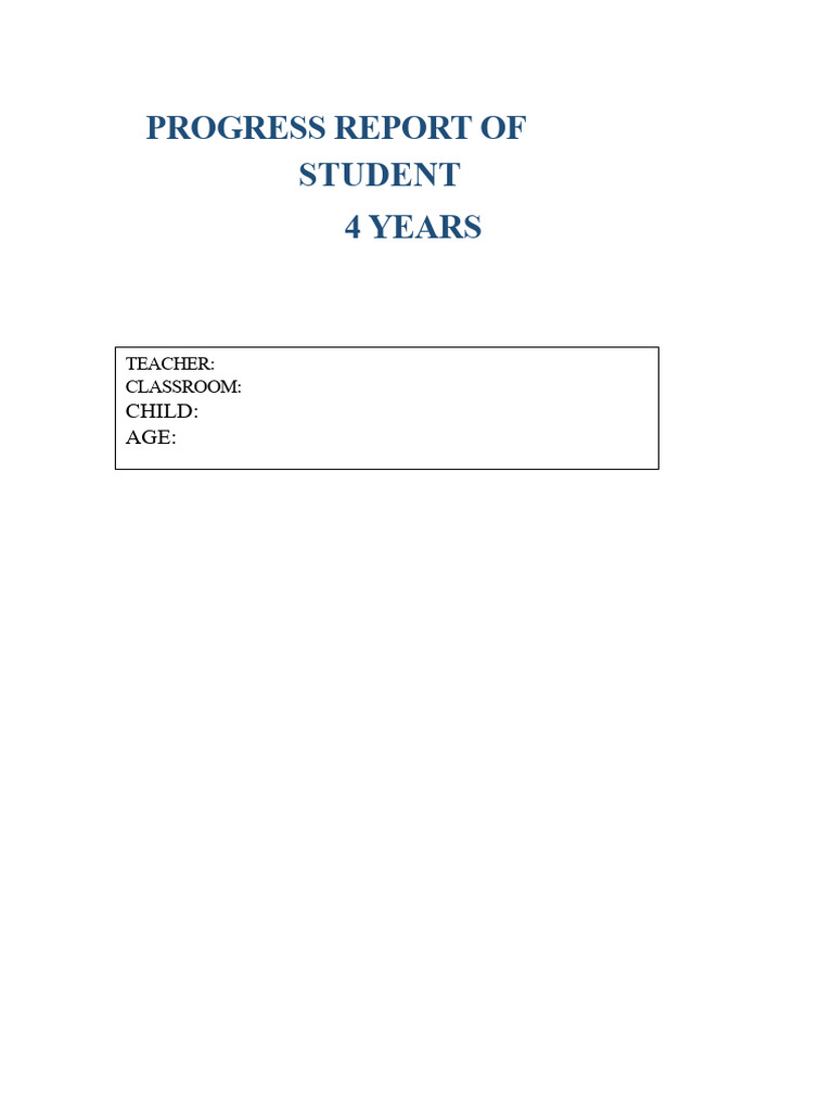 ANNEX 01 TO THE STUDENT PROGRESS REPORT 4 Years | PDF | Hypothesis ...