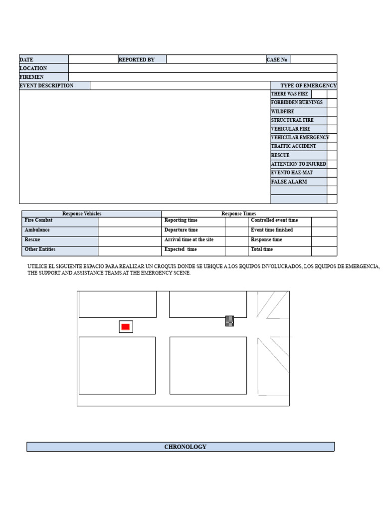 Report Format For Emergency Evaluation or Drill | PDF | Firefighter | Fires