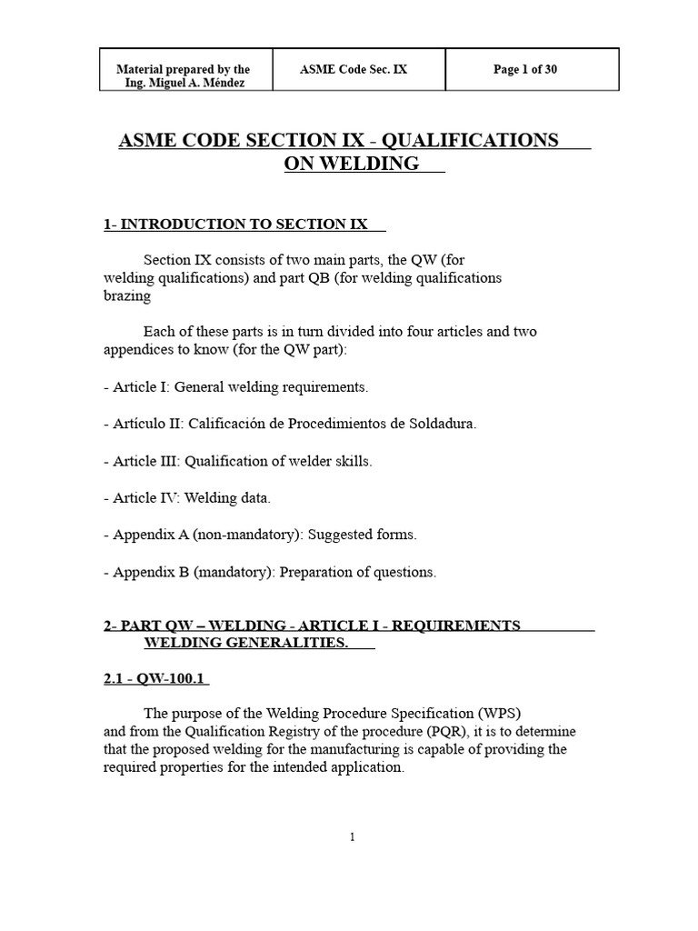 ASME Section IX Welding Qualifications Guide | PDF | Welding | Construction