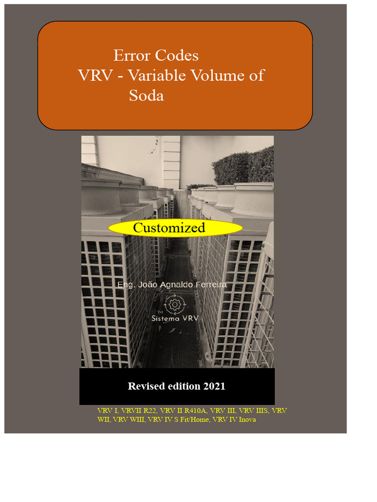 Daikin VRV Error Code Guide | PDF | Remote Control | Capacitor