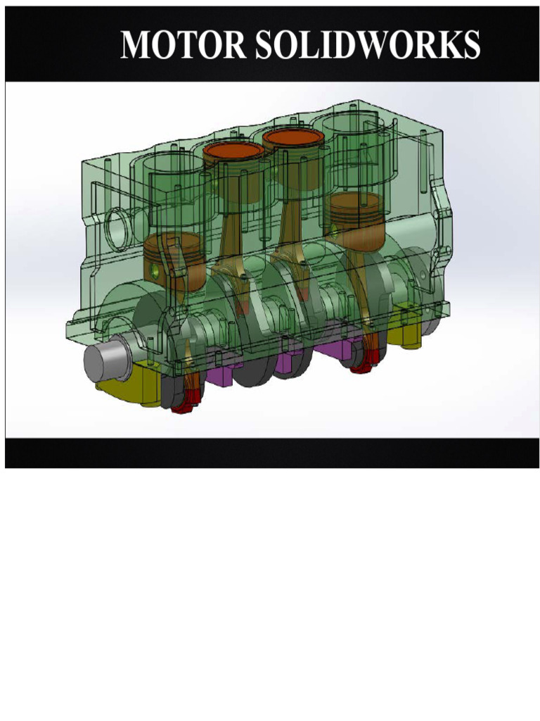Motor SolidWorks: Desenhos e Dimensões | PDF | Tecnologia de motores ...