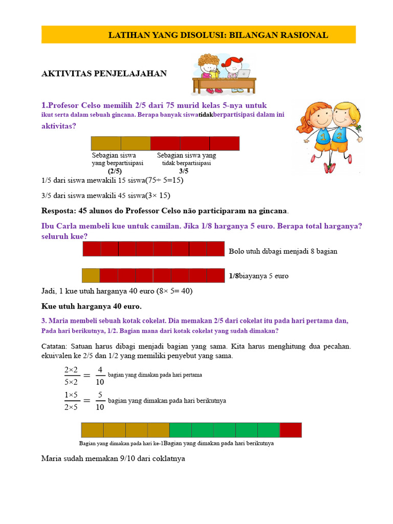 Latihan Yang Diselesaikan (Angka Rasional) | PDF