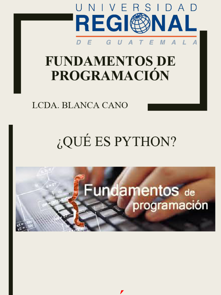 SESIÓN 4 | PDF | Lenguaje de programación | Python (lenguaje de programación)