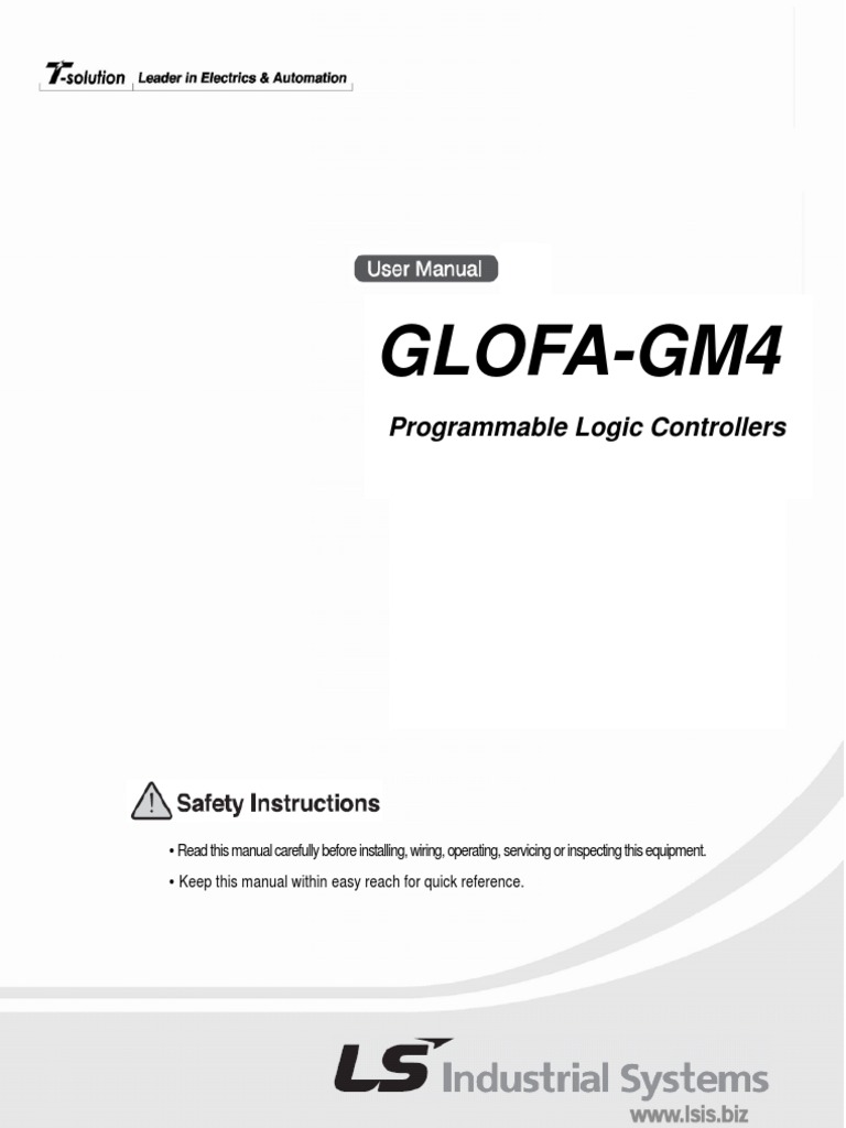 Glofa-Gm4: Programmable Logic Controllers | PDF | Programmable Logic ...