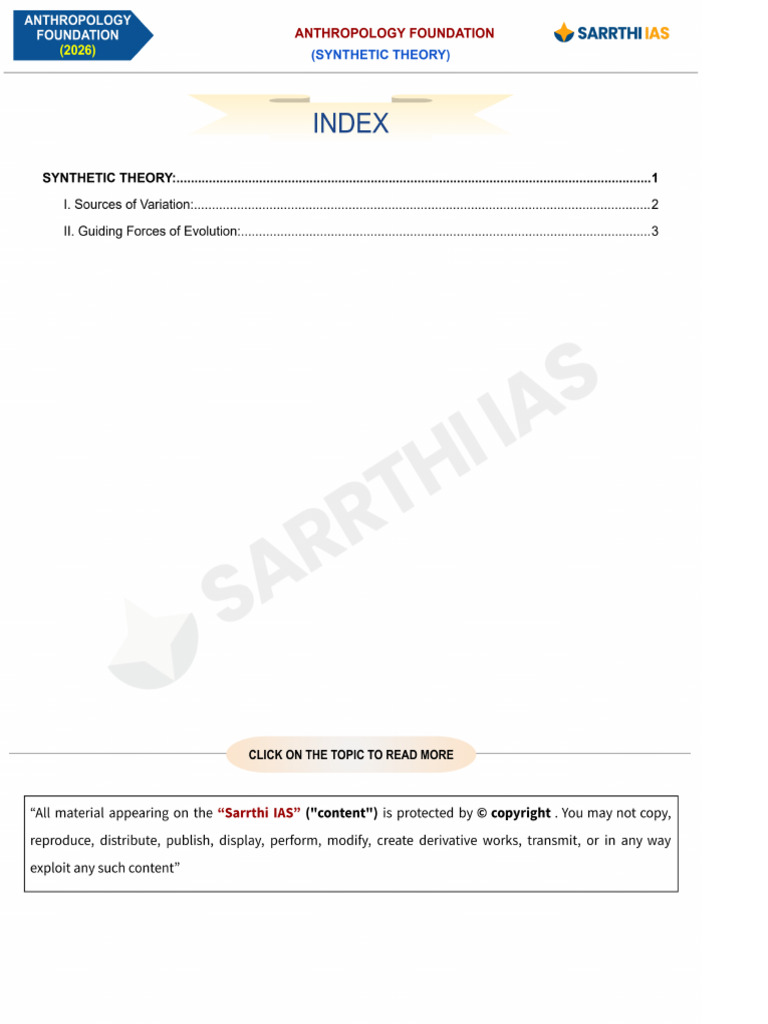 L-3 Synthetic Theory Class Notes | PDF