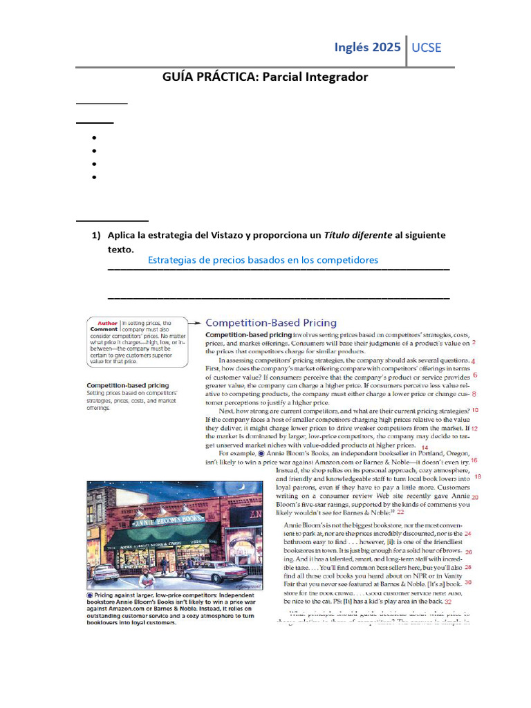 Guía Práctica Parcial Escrito II | PDF | Morfología Lingüística | Gramática