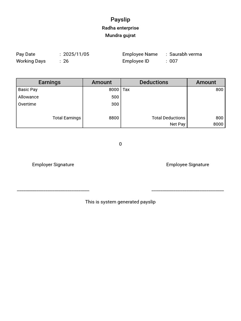 Payslip | PDF