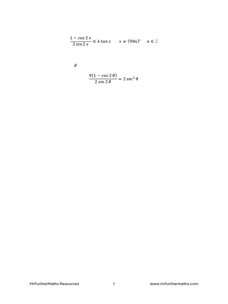 IAL Trig Identities Exam Questions | PDF | Qualifications | Educational ...