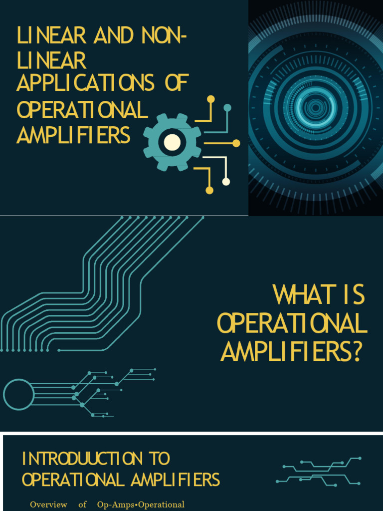 Linear and Non Linear Application | PDF | Operational Amplifier | Amplifier