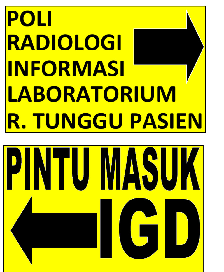 Arah Pintu Masuk Igd | PDF