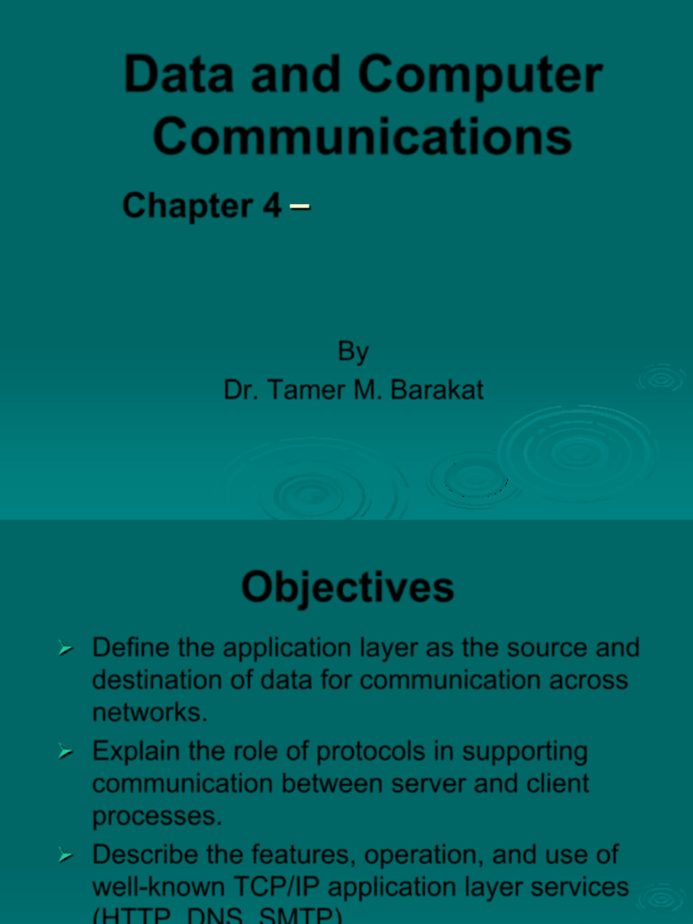 Chapter #4-Application Layer | PDF