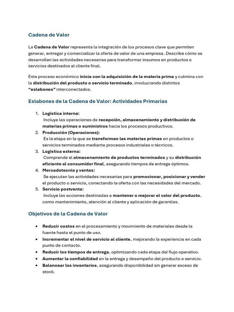 Cadena de Suministros Resumen Lau | PDF