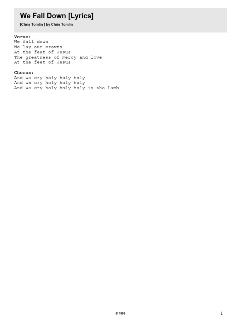 We Fall Down 4 | PDF
