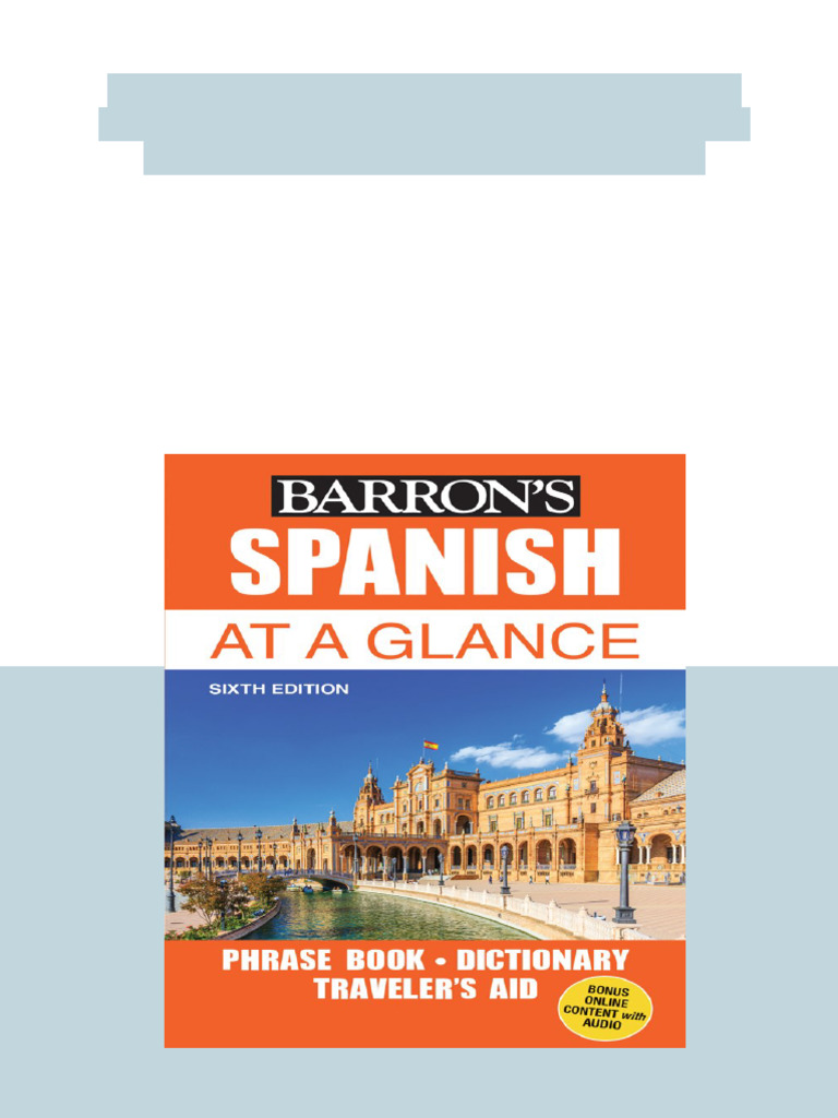 (Ebook) Spanish at A Glance: Foreign Language Phrasebook & Dictionary ...