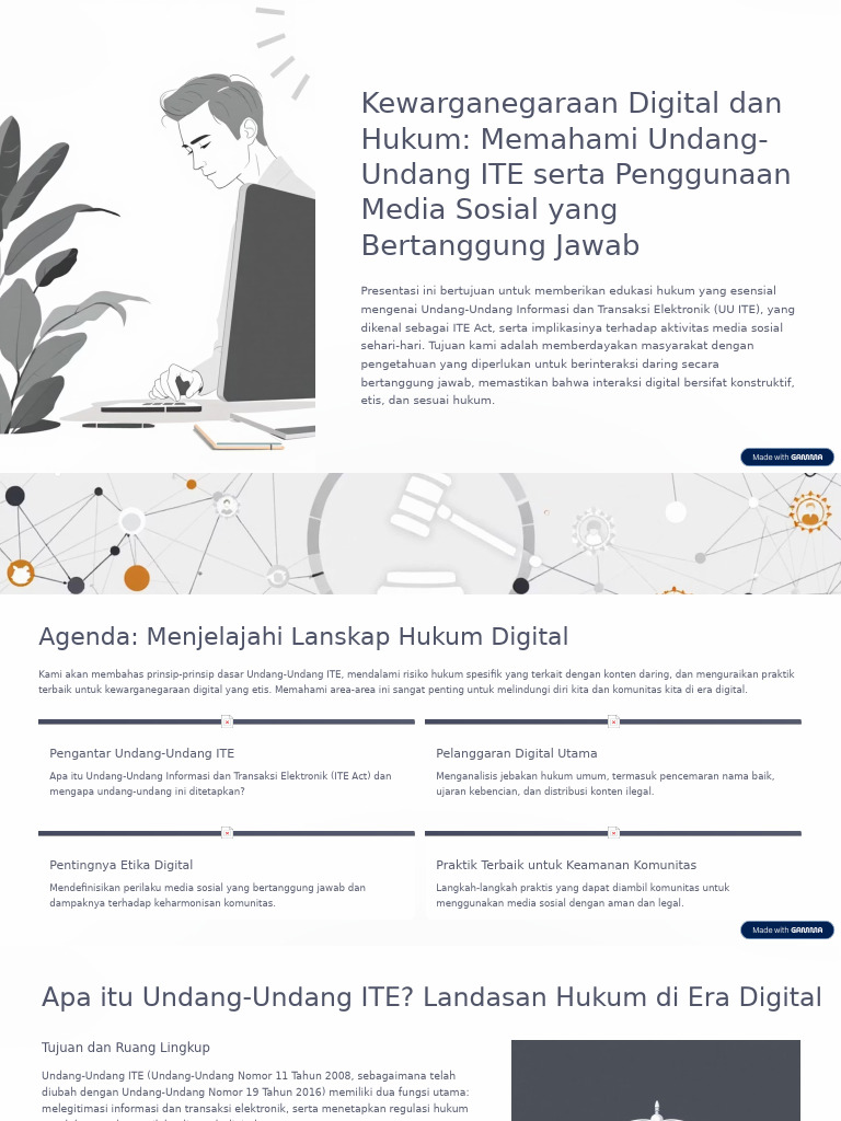 Kewarganegaraan Digital Dan Hukum Memahami Undang Undang ITE Serta ...