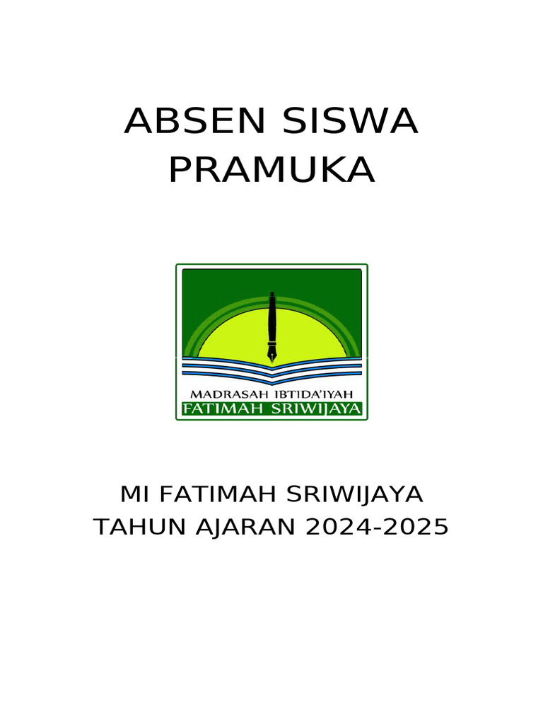 Cover Absen Pramuka Dan Anak | PDF