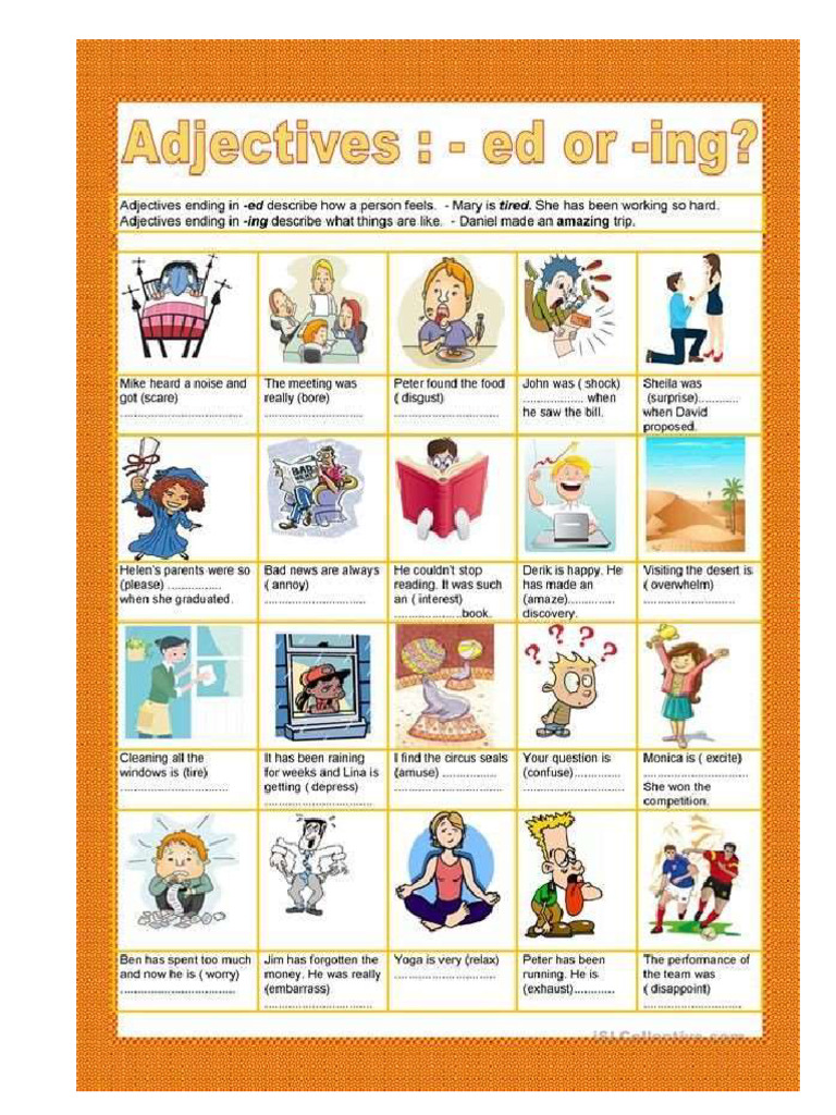 ED - InG Adjectives | PDF