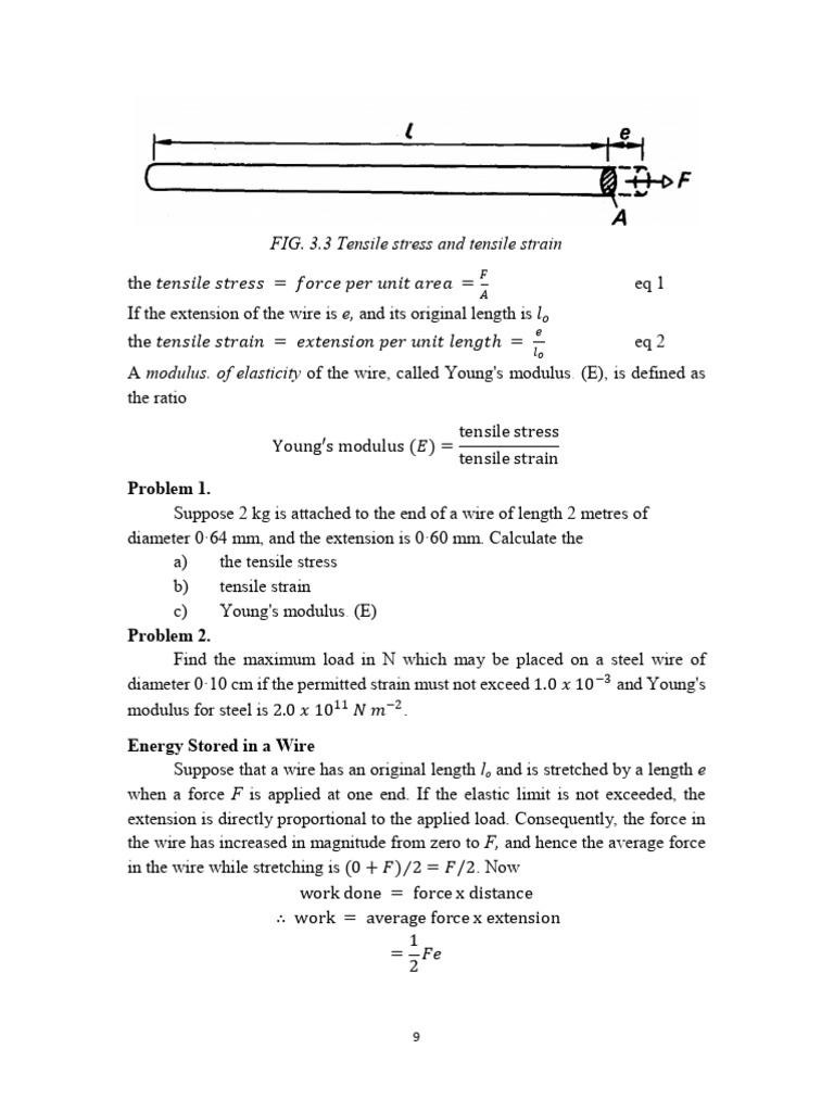 Phy 101 General Physics i Vol 2 (3 Units)-1 | PDF | Density | Pressure