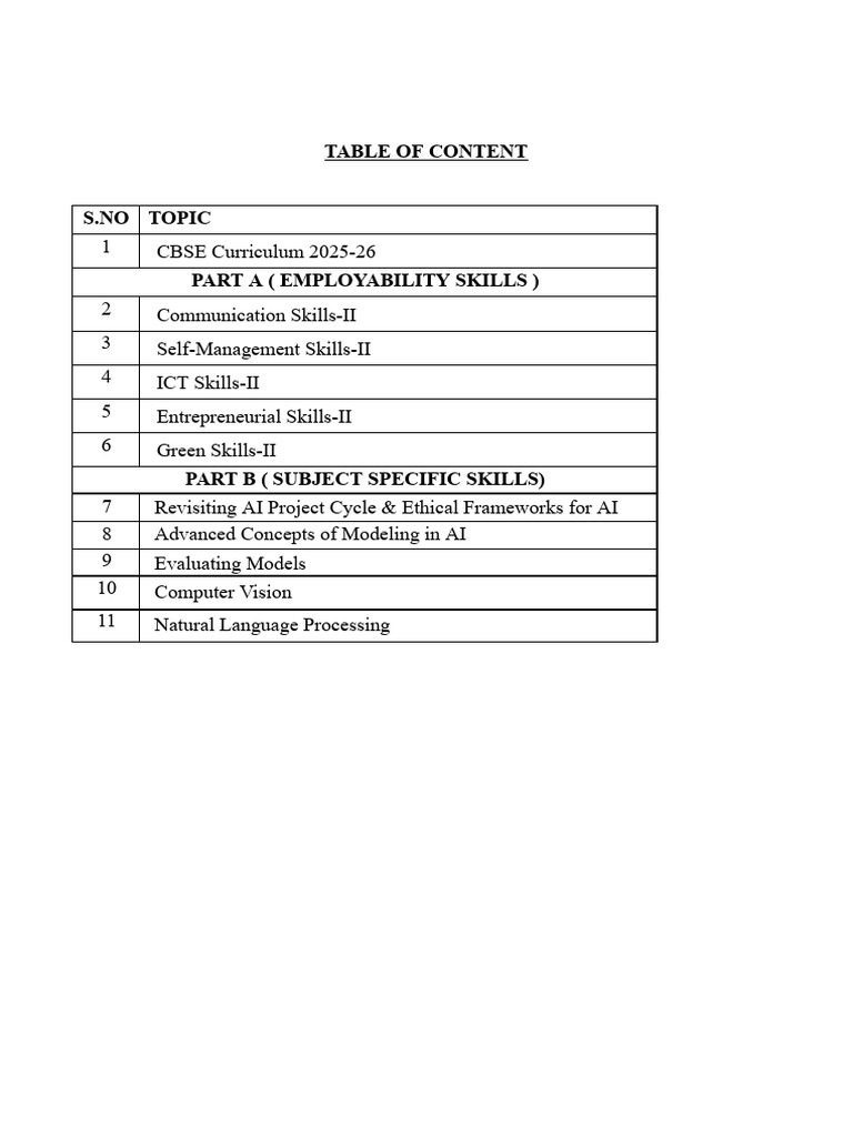 STUDY MATERIAL ARTIFICIAL INTELLIGENCE CLASS X 2025-26.docx (1) | PDF ...