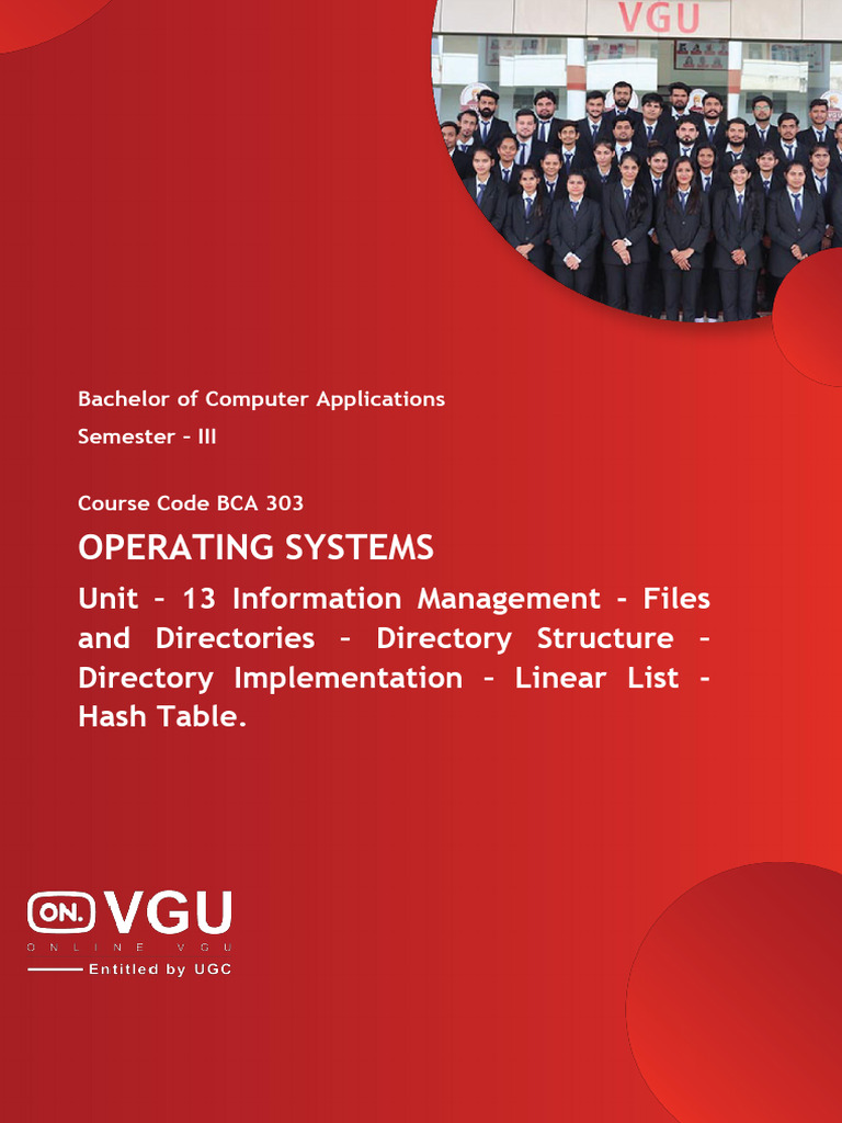 Vguol Bca 303 Unit 13.ebook | PDF | Computer File | File System