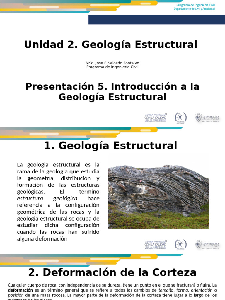 Geología Estructural | PDF | Falla (geología) | Deformación (ingeniería)