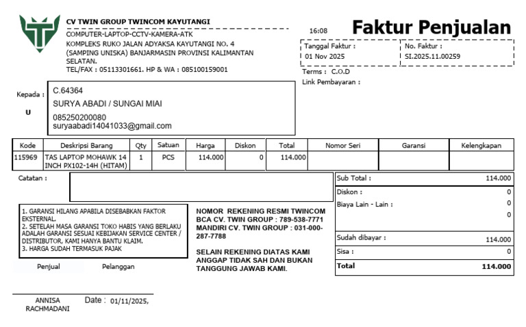 c.64364 Surya Abadi | PDF