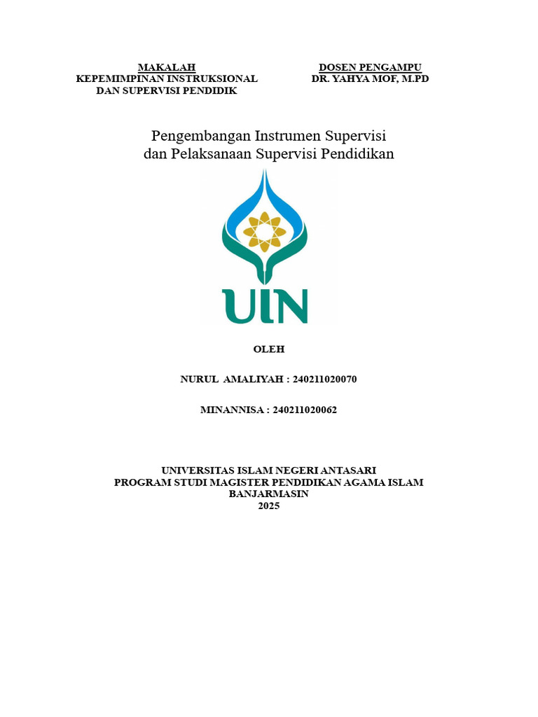 MAKALAH NURUL AMALIYAH DAN MINANNISA | PDF