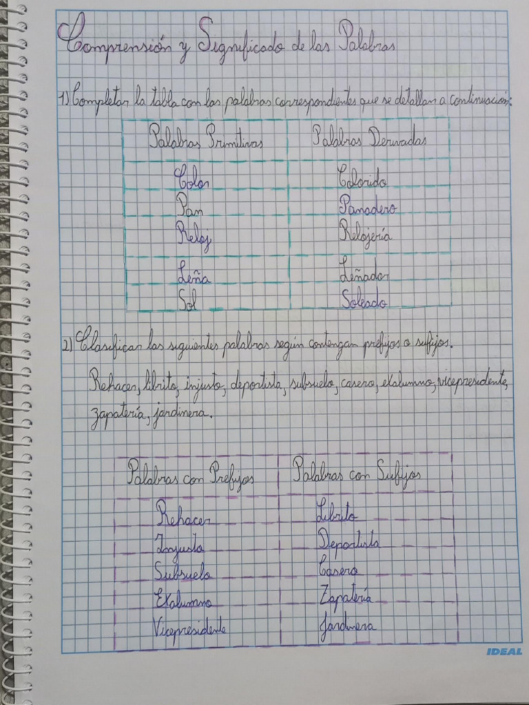 Tarea 1 U6 S9 | PDF | Vocabulario | Lexicología