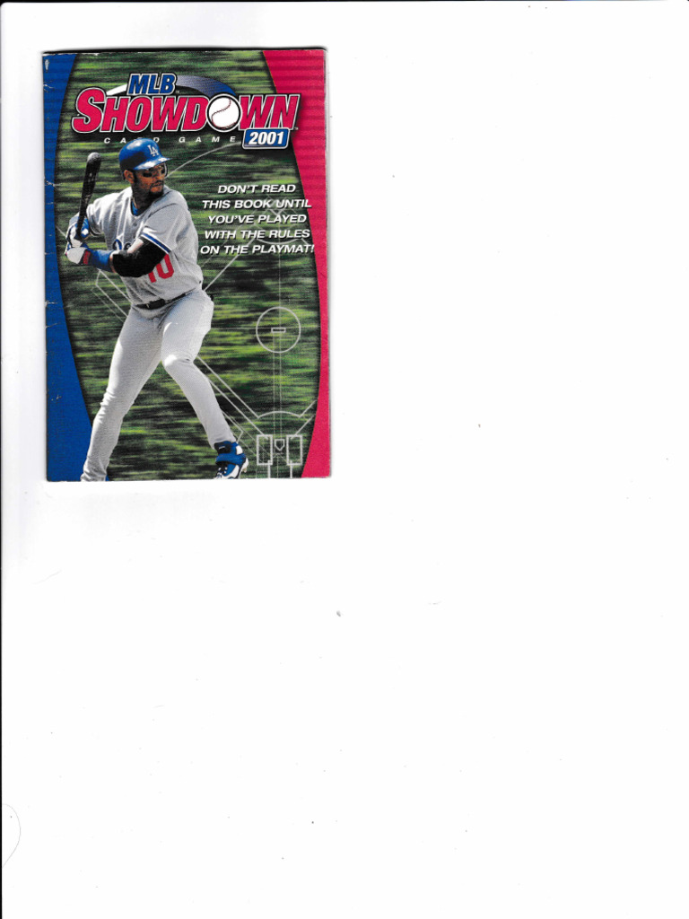 Advanced MLB Showdown Rules Guide | PDF | Pitcher | Batting (Baseball)