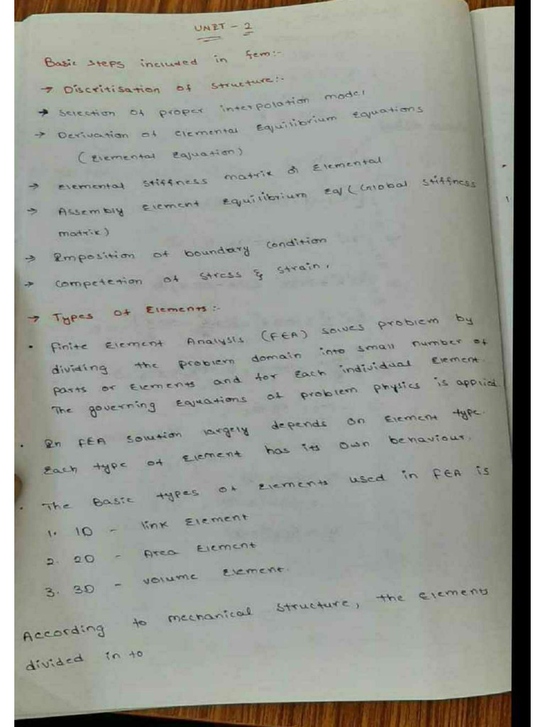 Fem Unit-Ii - 1 | PDF
