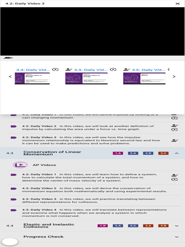 AP Physics 1 Unit 4 Course Guide | PDF