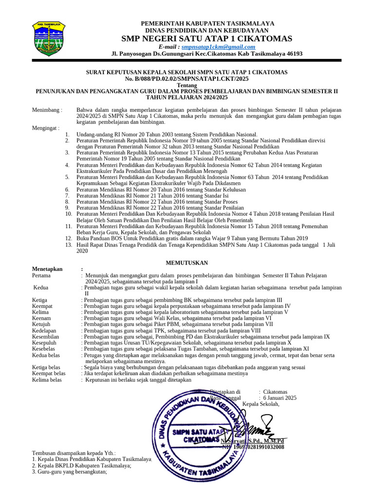 Konsideran Tambahan Pai Skbm Januari 2021 Smt 2 | PDF