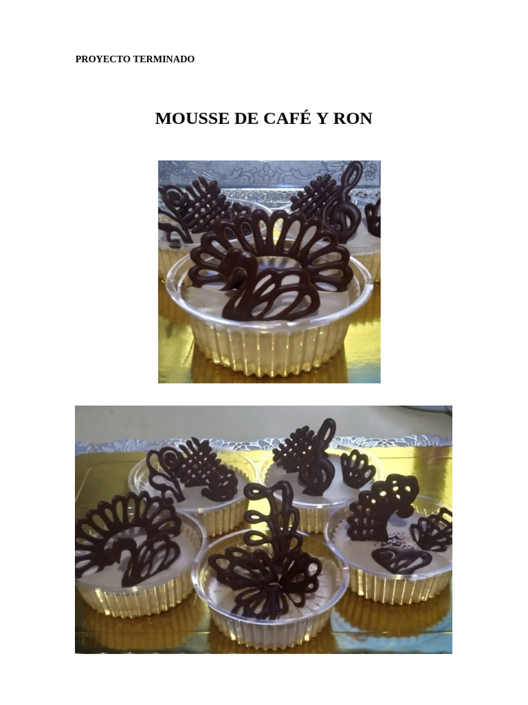 06-MI. Mousse de Cafe y Ron | PDF