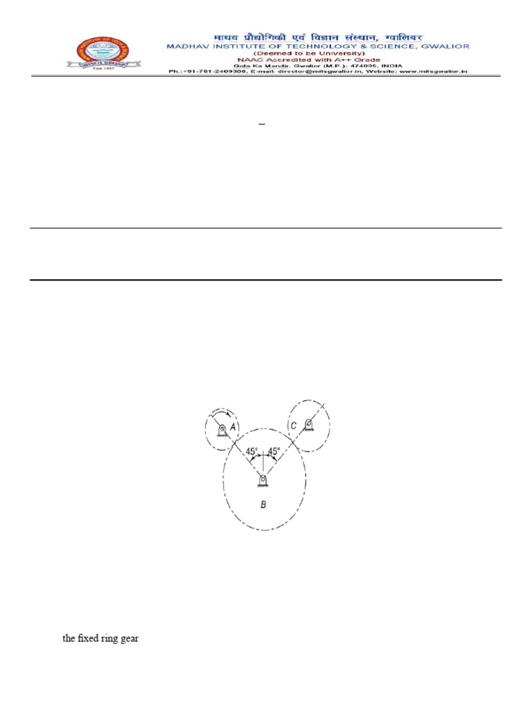 Machine Design Assignment - Mechanical Engg | PDF | Gear | Mechanics