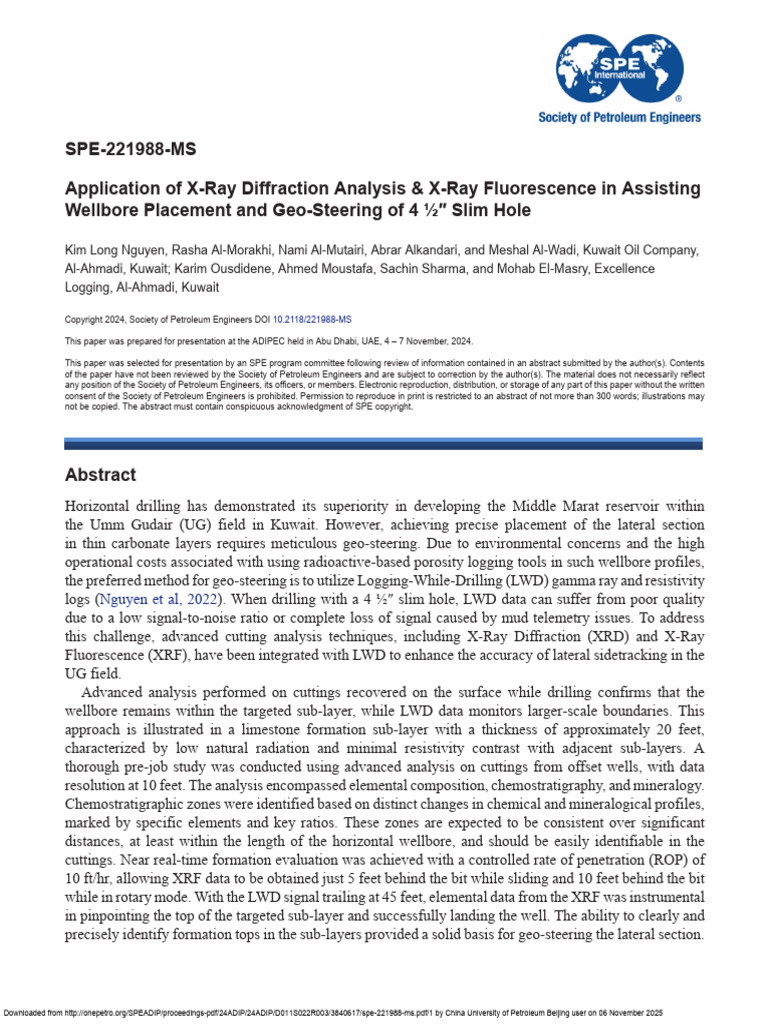 Application of X-Ray Diffraction Analysis & X-Ray Fluorescence in ...